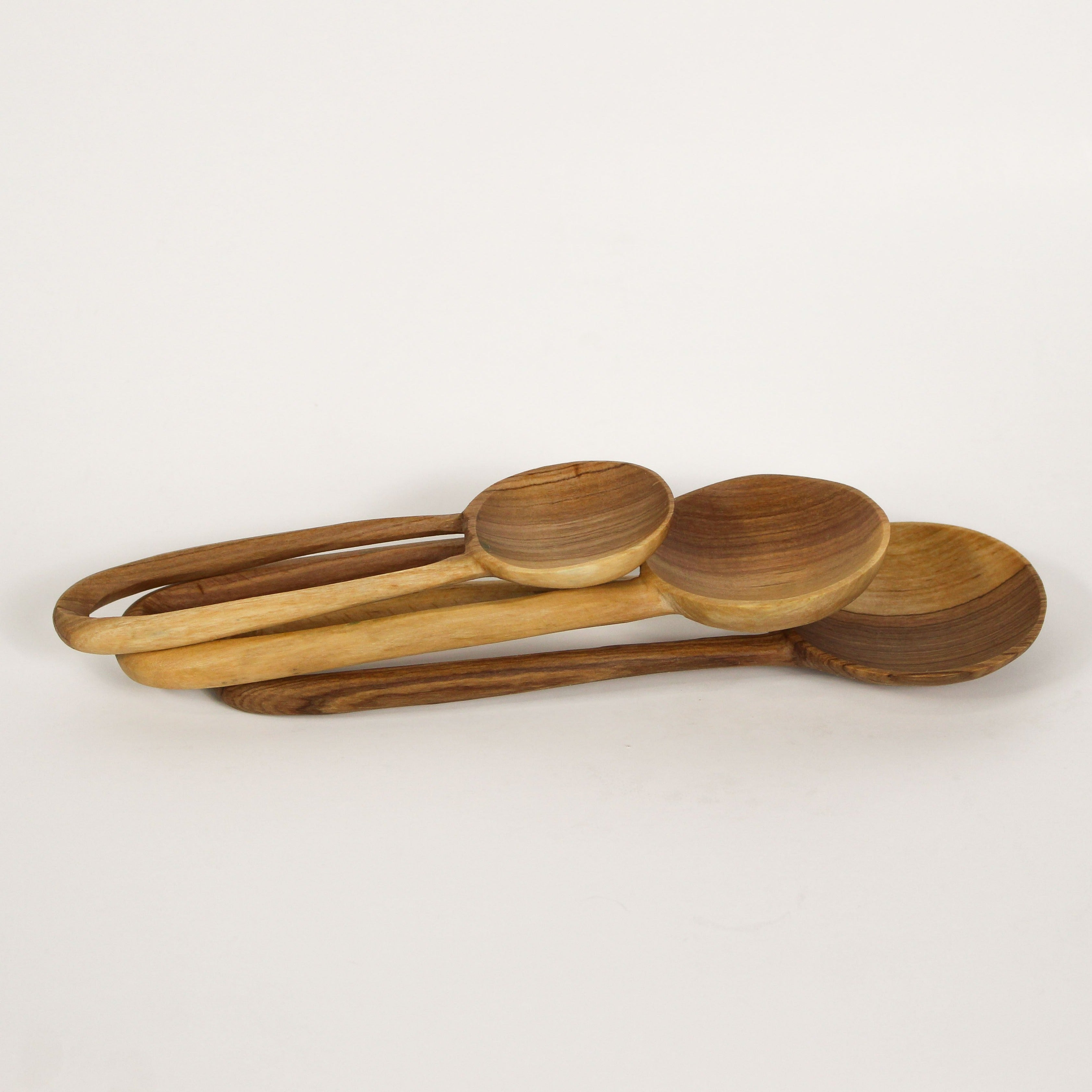 Olive Wood Loop Spoon Set – Swahili Coast
